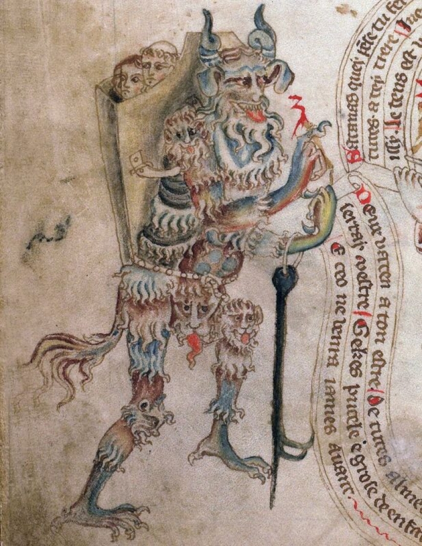 Why in the Middle Ages demons were painted with faces between their ...