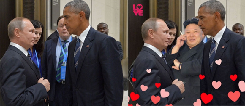 Obama's Scathing look at Putin was at the center of the photojab battle ...